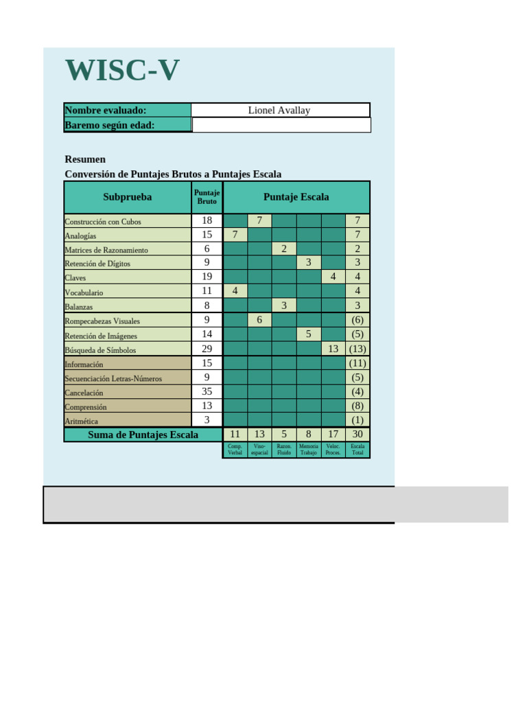 Software Wisc V Pro | PDF | Inteligencia | Cognición