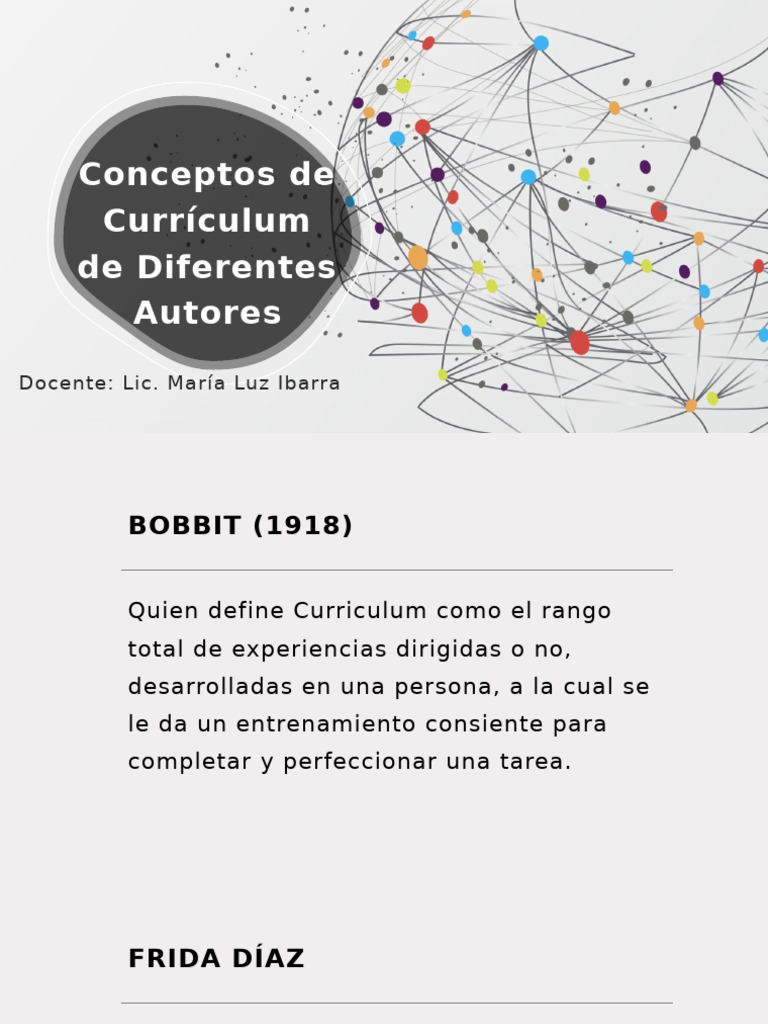 Definición de Curriculum Según Varios Autores | PDF