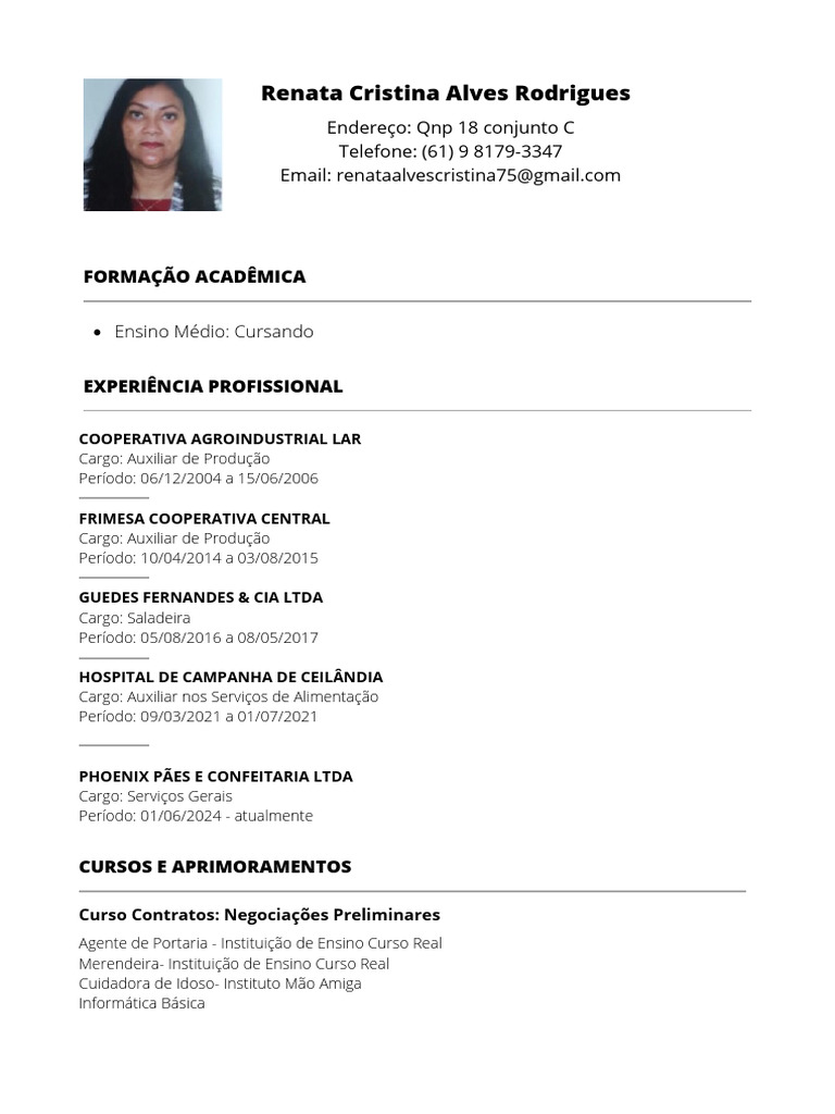 CV Renata Cristina | PDF