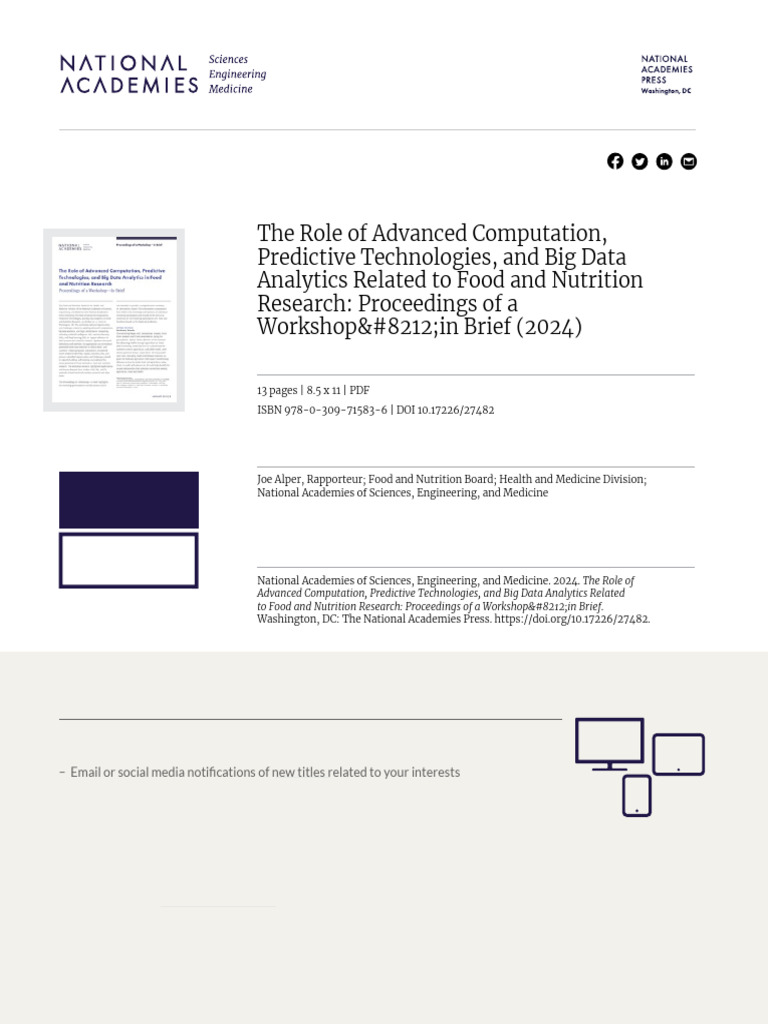 The Role of Advanced Computation (2024) | PDF | Metabolomics | Artificial Intelligence