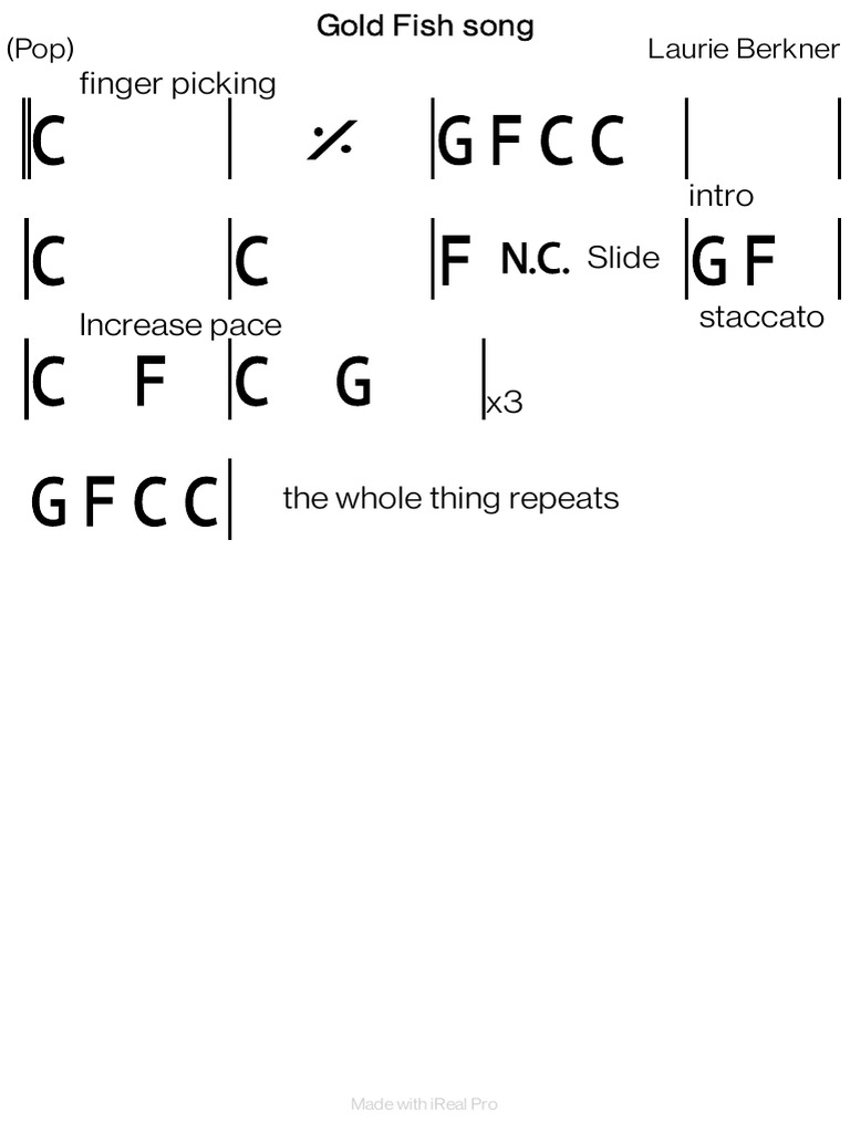 Gold Fish Song | PDF