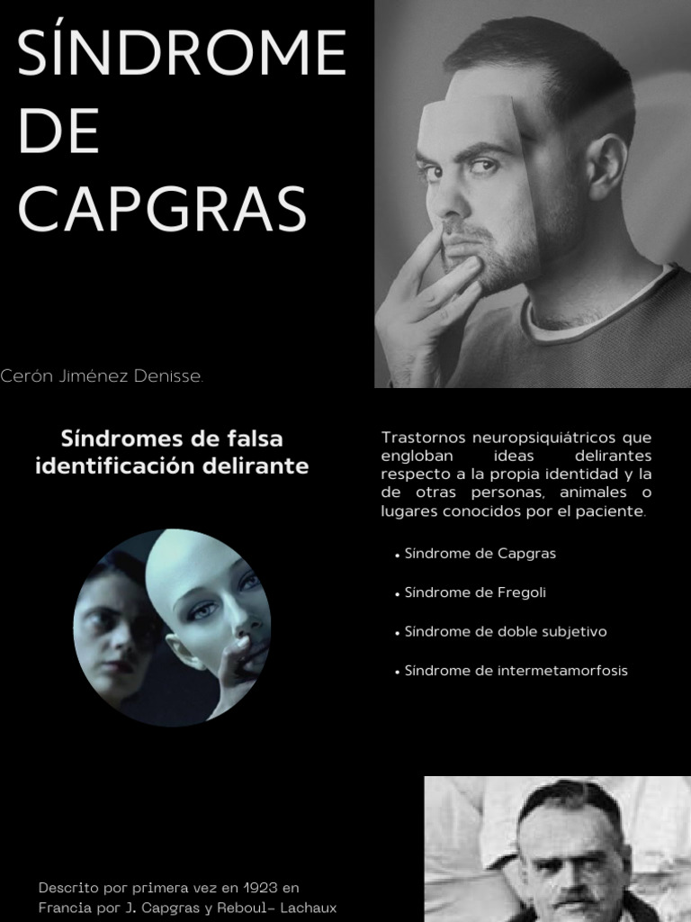 SINDROME DE CAPGRAS_CeronJimenezDenisse | PDF | Esquizofrenia | Psicosis