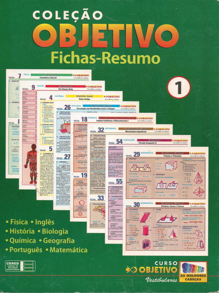 Ficha Resumo Objetivo - Vol. 1 | PDF