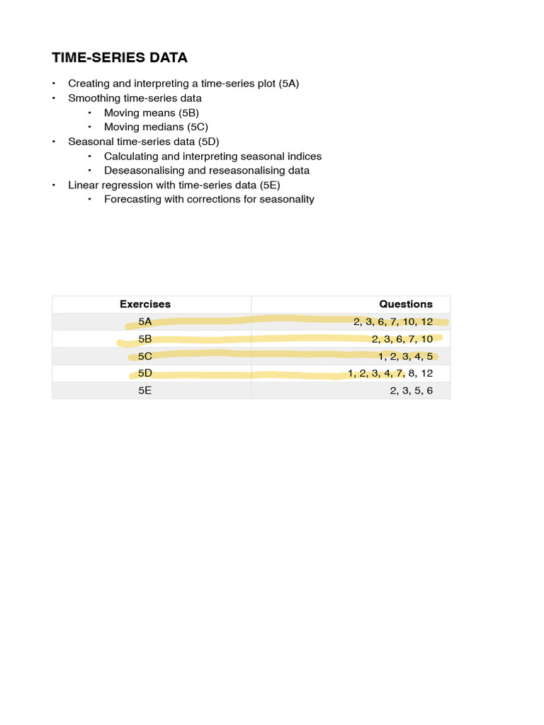 Time-Series Data Analysis Techniques | PDF | Scatter Plot | Seasonality