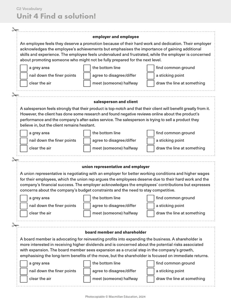 Negotiation Role Play Activities | PDF | Employment | Business