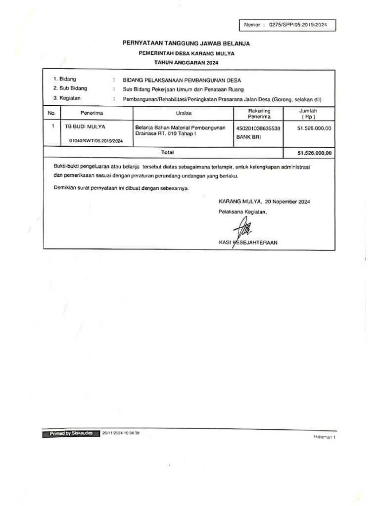 SPTJB Drainase | PDF