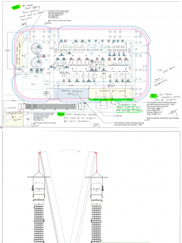 Compact Area For Lifting Tower | PDF