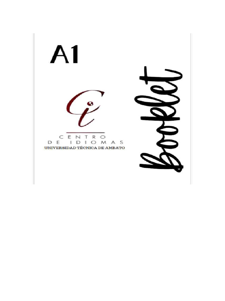 Booklet Unit 1.1 | PDF