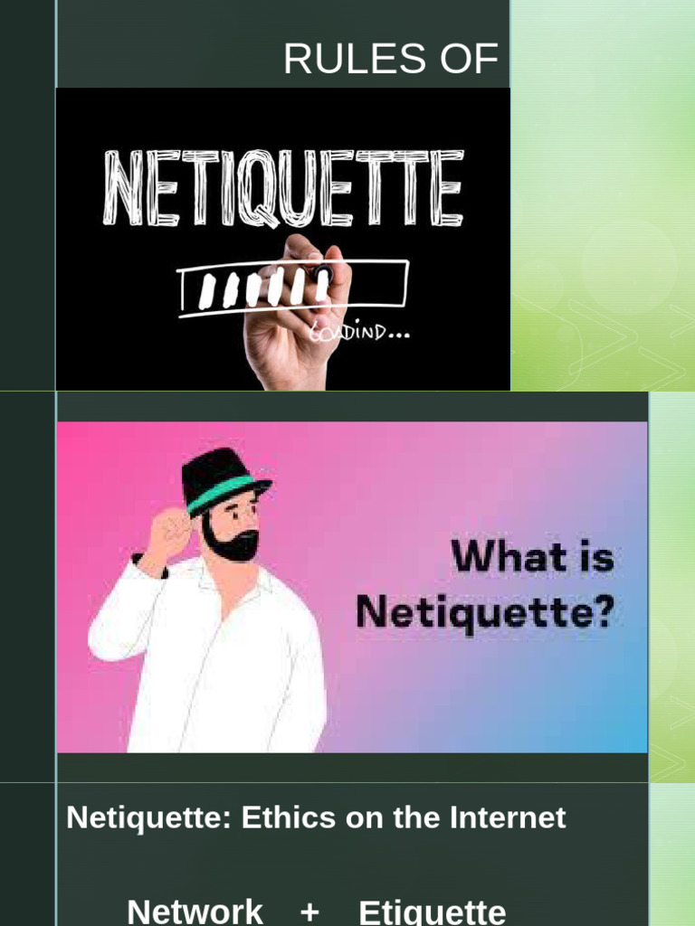 Rules of Netiquette | PDF | Communication | Human Communication
