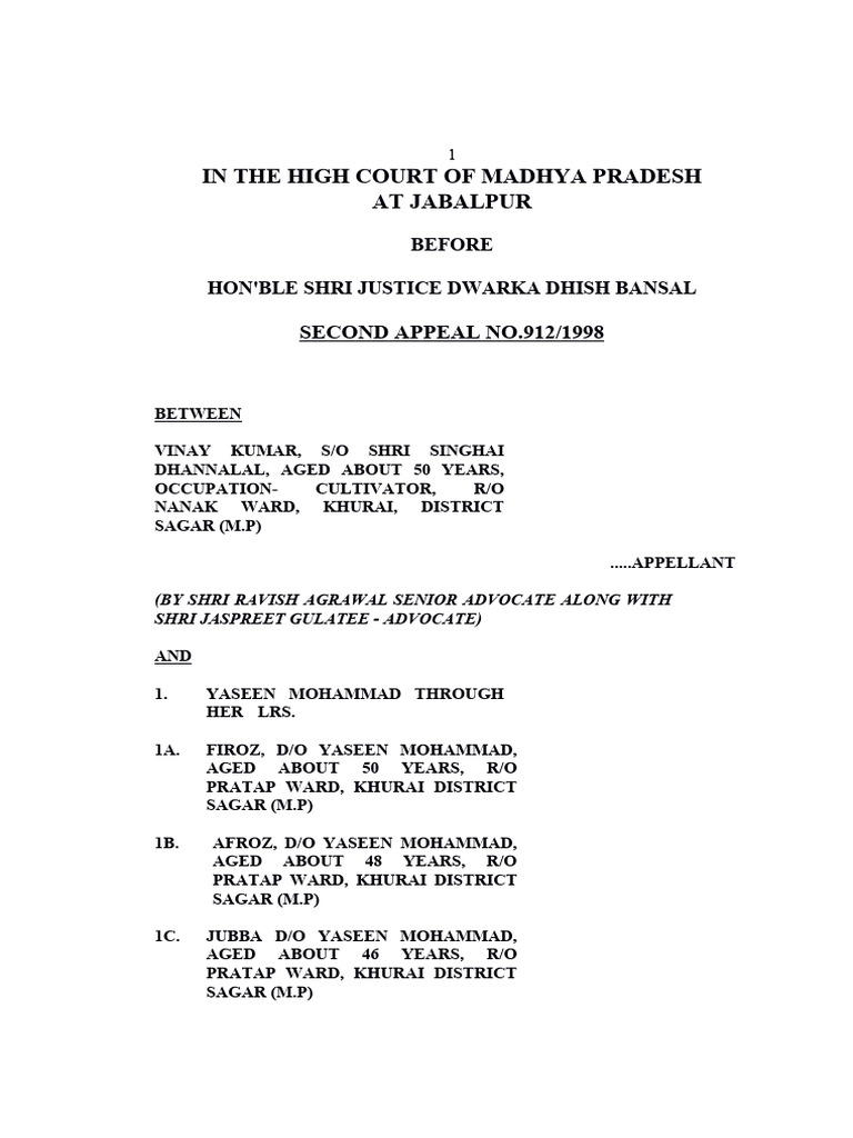 SA 912 1998 FinalOrder 25-Oct-2023 | PDF | Lawsuit | Justice