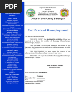 Certificate of Residency and Livelihood | PDF