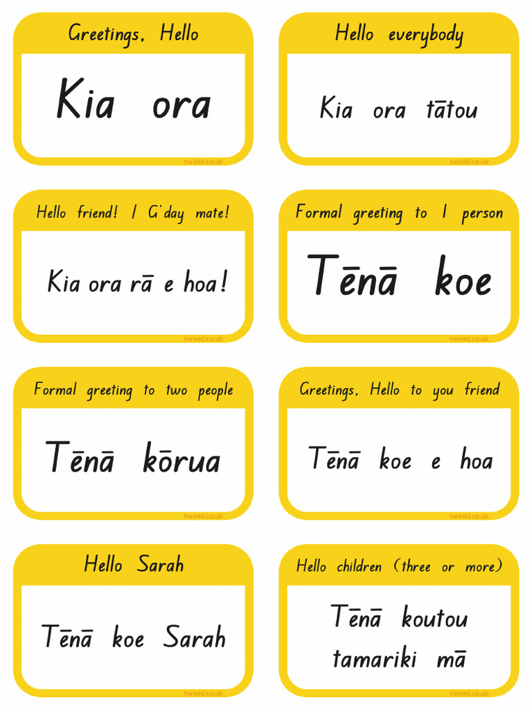 nz-mfl-32-greetings-flashcards-te-reo-maori | PDF