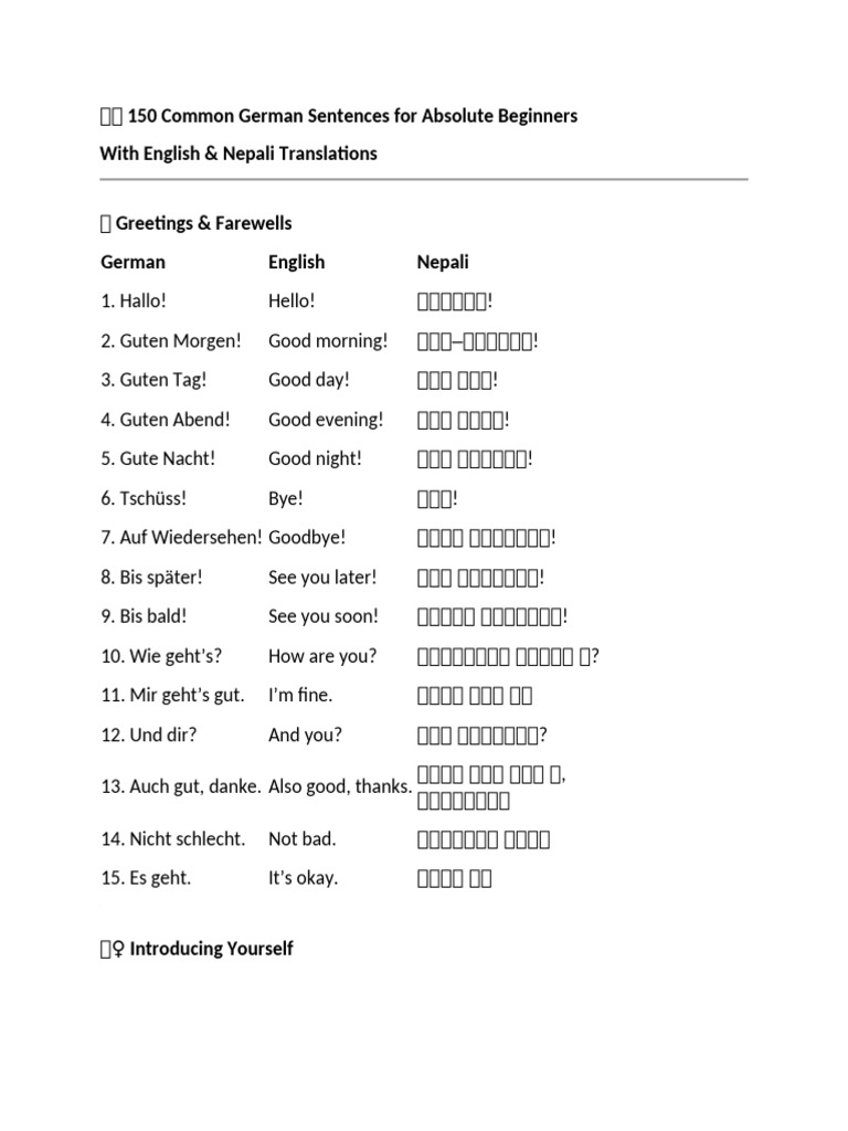 A1 Starter Pack | PDF