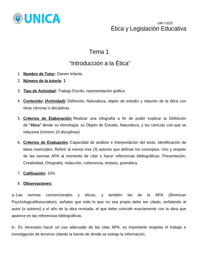 Introducción A La Etica | PDF | Estilo apa | Citación
