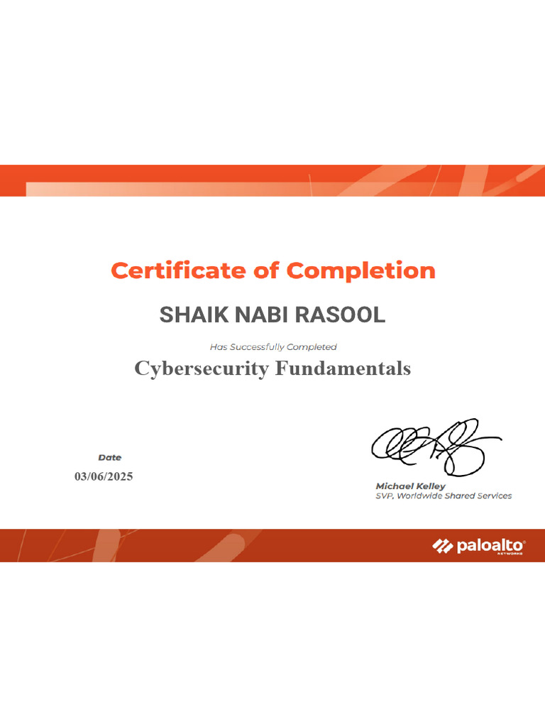 Cybersecurity Fundamentals | PDF
