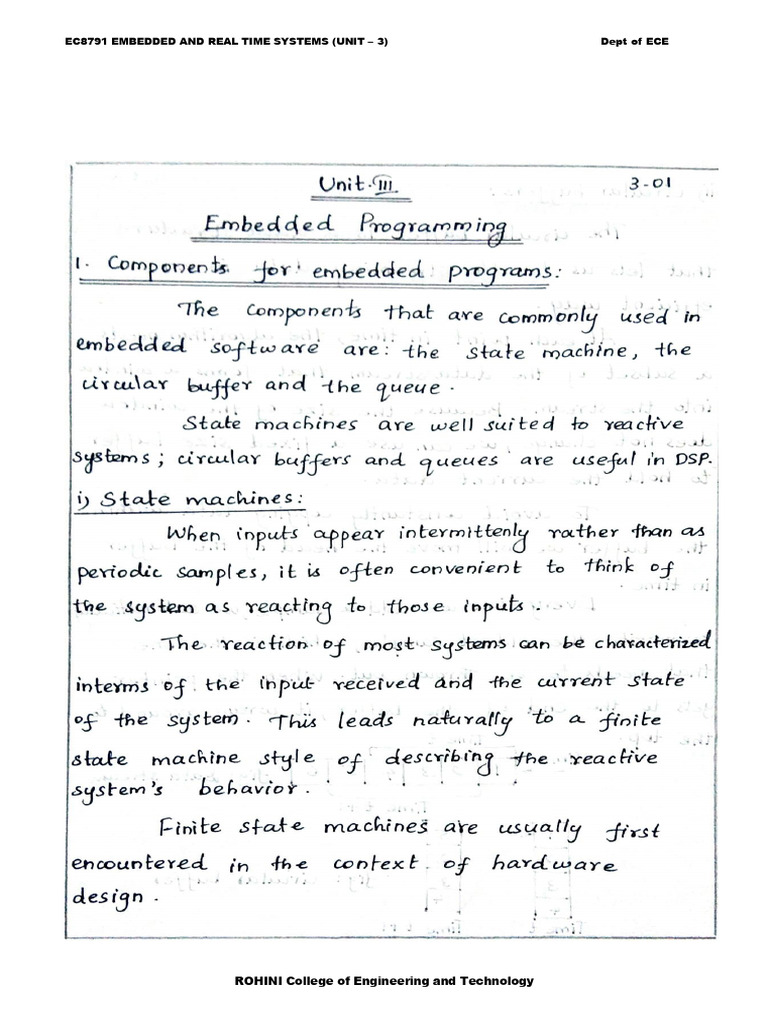 Unit Iii Embedded Programming | PDF | Computer Engineering | Engineering