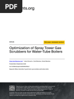 Quench Tower Design | PDF | Chemical Engineering | Continuum Mechanics