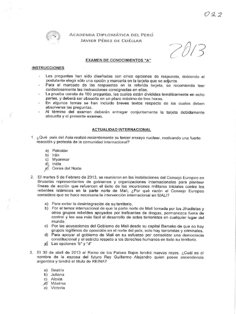EXAMEN DE CONOCIMIENTOS ADP-367-371 | PDF