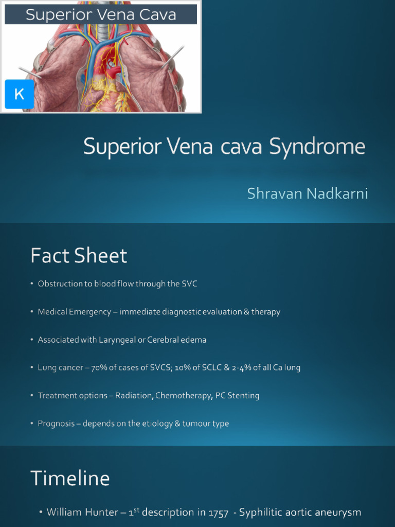SVC Syndrome | PDF
