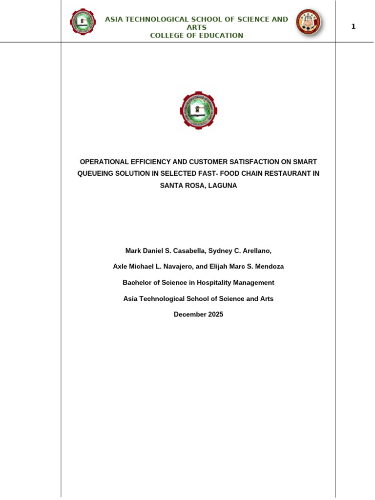 Operational Efficiency | PDF | Usability | Customer Satisfaction