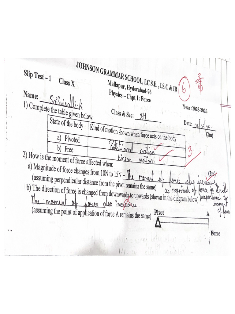 Force Slip Test | PDF