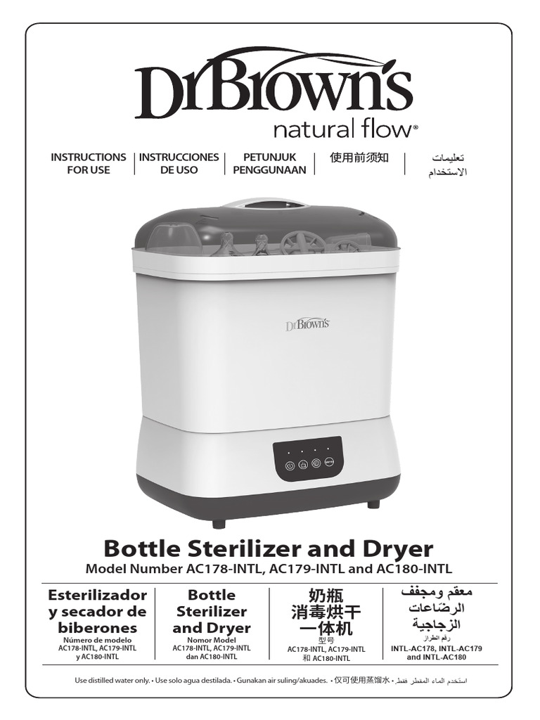 Dr Brown Sterilizer And Dryer Manual
