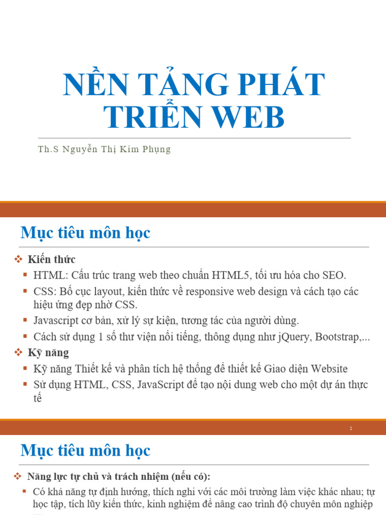 Lap Trinh Web - GioiThieu - Chuong01 | PDF