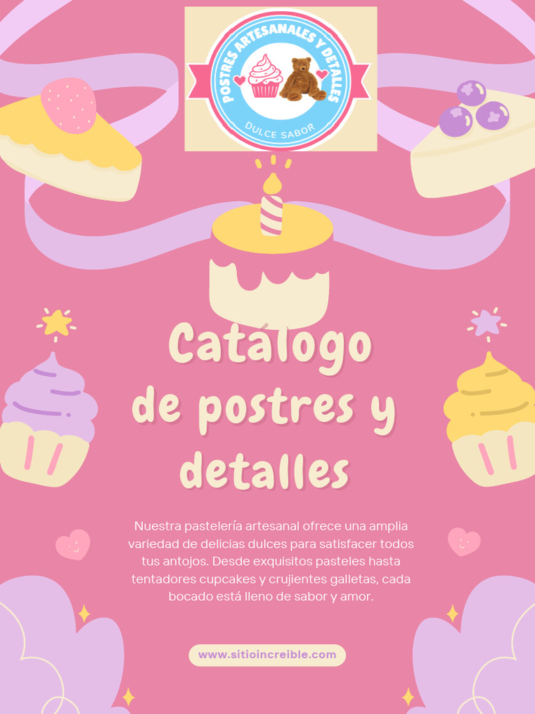 Catálogo de Delicias Dulces Artesanales | PDF | Confitería | Pasteles