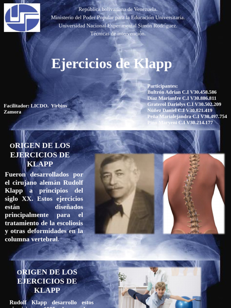 Ejercicios de Klapp-1 | PDF | Escoliosis | Flexibilidad (anatomía)