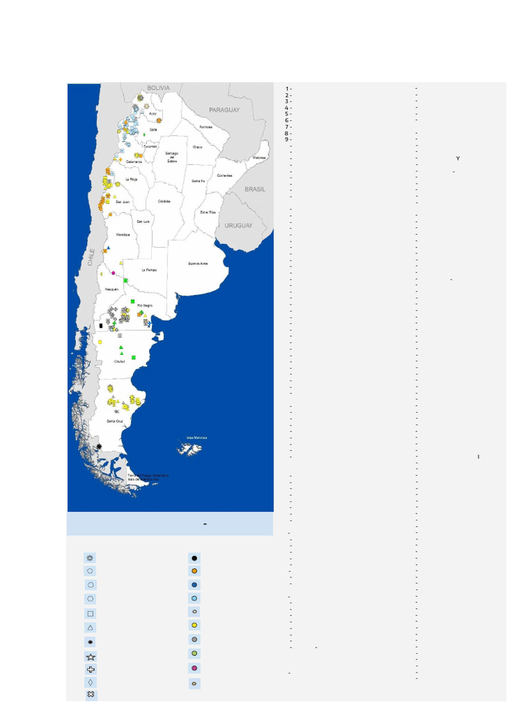 Mapa Proyectos Mineros | PDF