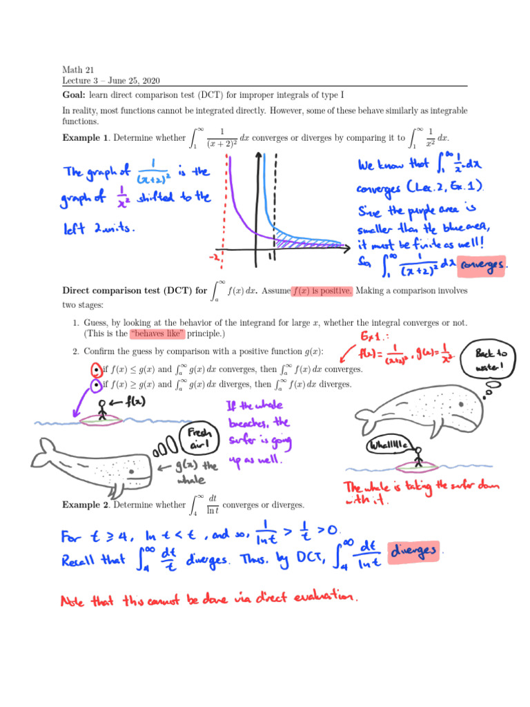 Lecture 3 (DCT For Type I) | PDF | Area | Calculus