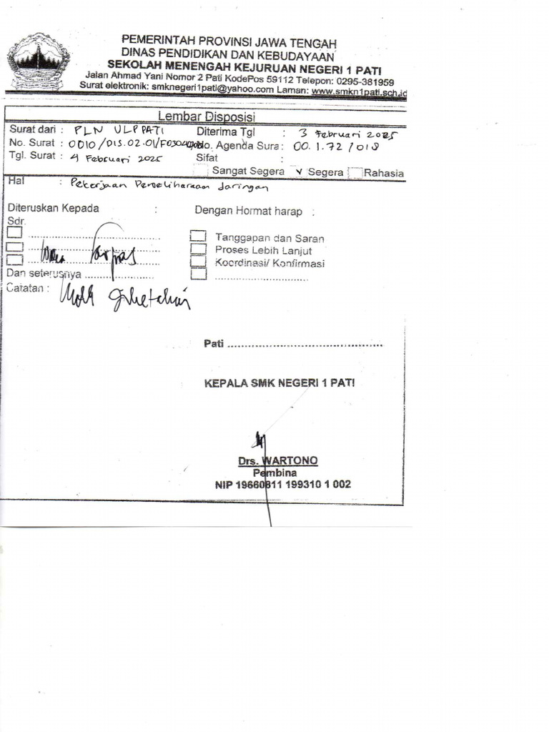 PLN Pemeliharaan Jaringan 018 | PDF