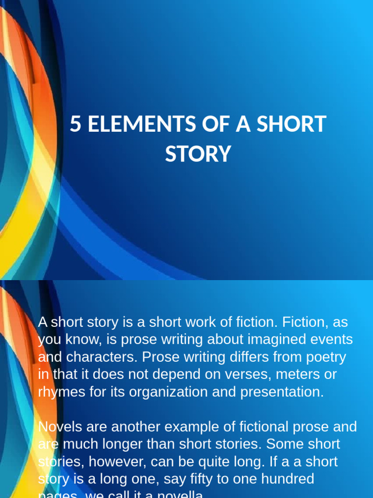 Elements of A Short Story | PDF