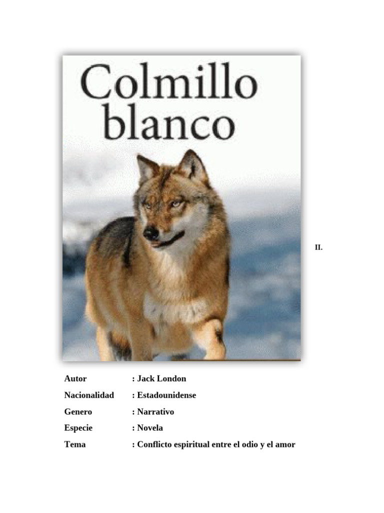 Colmillo Blanco | PDF | Colmillo Blanco