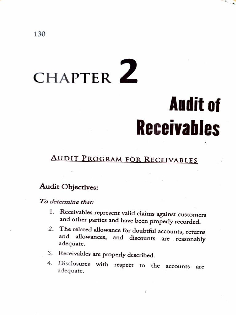 Audit of Receivables | PDF