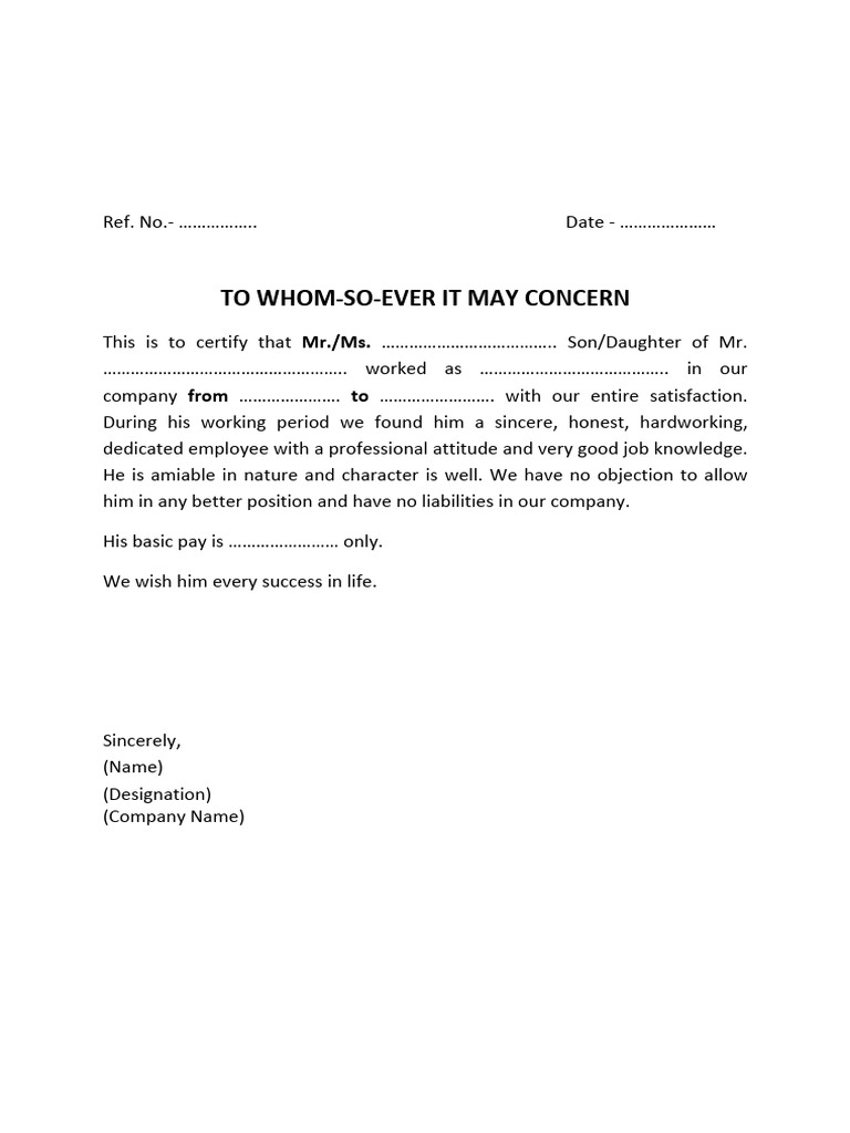 Experience Certificate | PDF