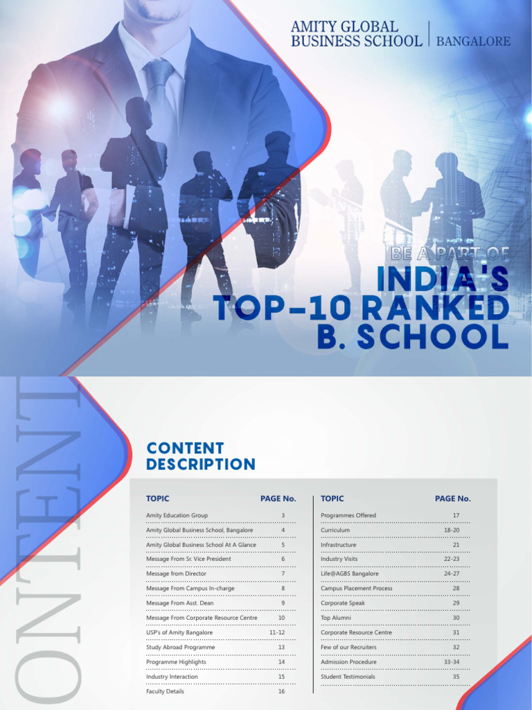 Brochure Amity Bengaluru | PDF | Marketing | International Student