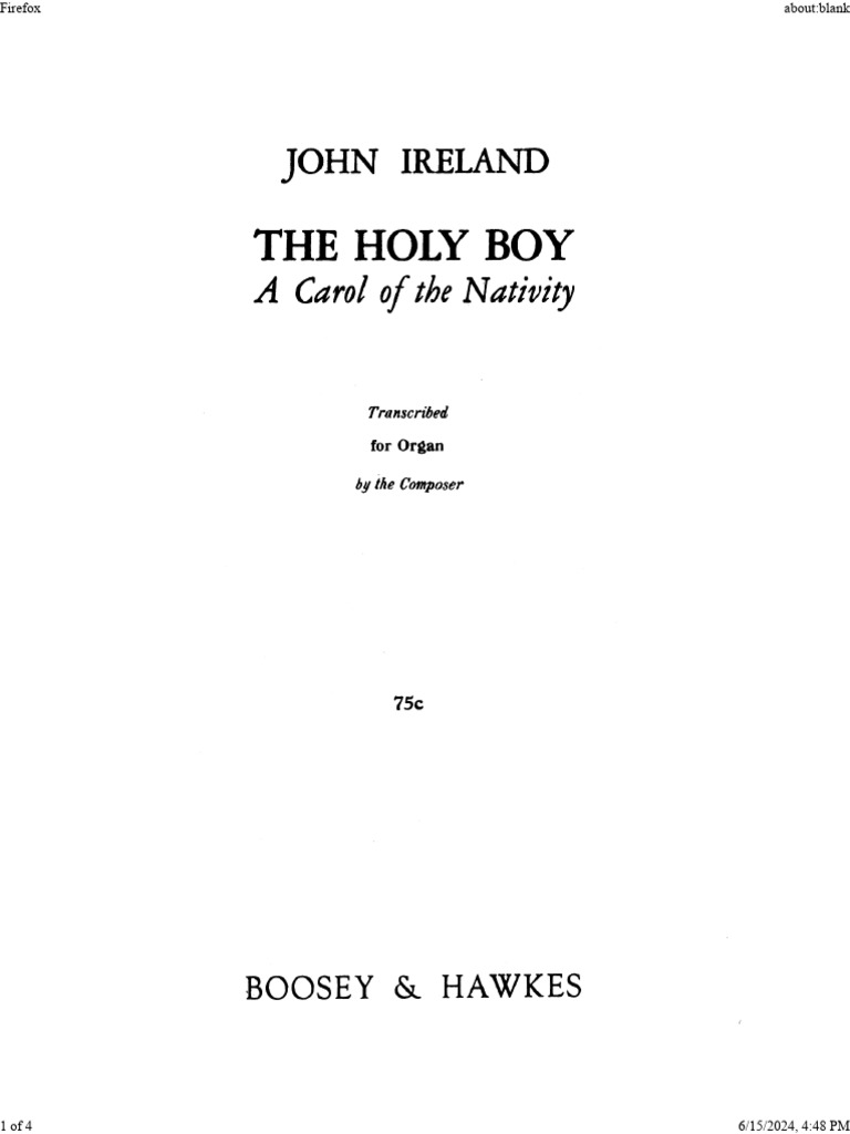The Holy Boy | PDF