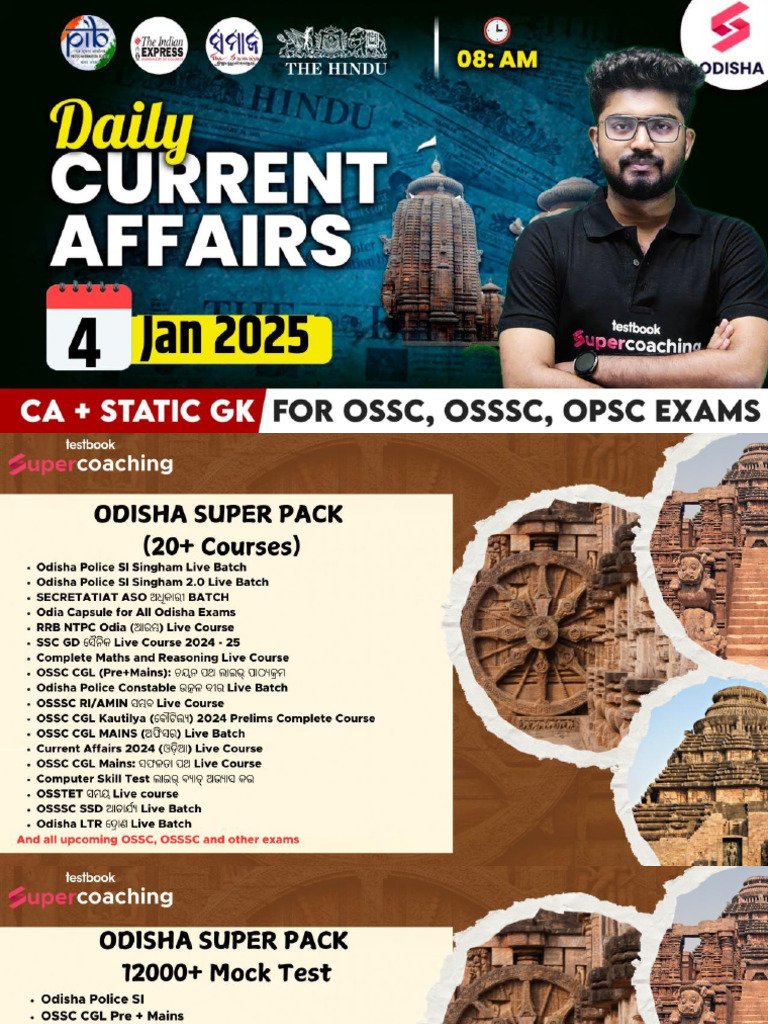 4TH Jan Current Affairs 2025 | PDF | Capital Punishment | Destroyer