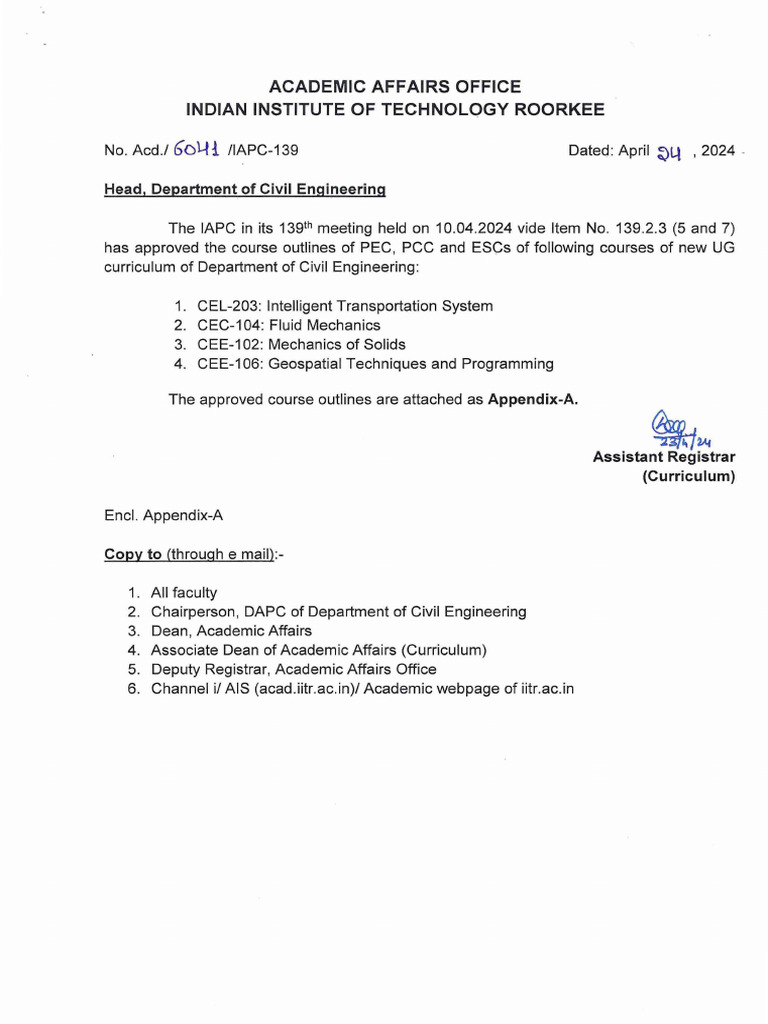 Civil Engineering Course Outlines 2024 | PDF | Civil Engineering ...