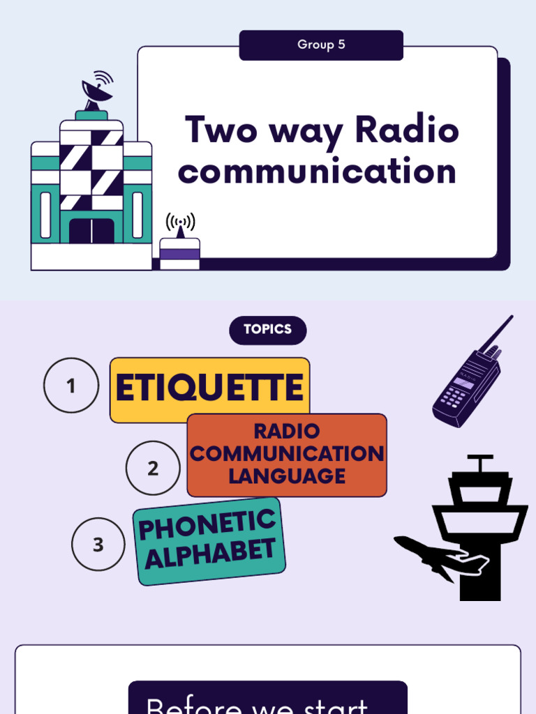 Two-Way Radio Communication Guide | PDF | Duplex (Telecommunications ...