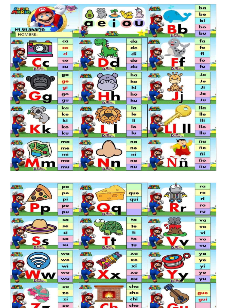 Silabario Mario Bross | PDF