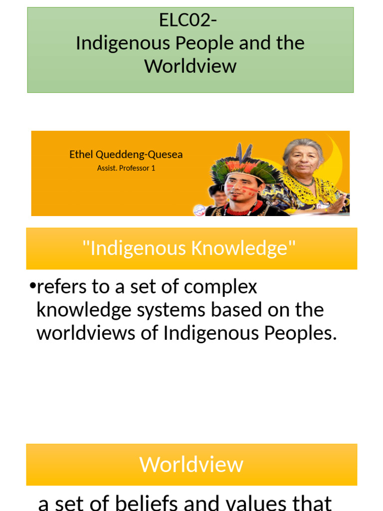 ELC02 IPs Worldview 2025 | PDF | Indigenous Peoples | United Nations