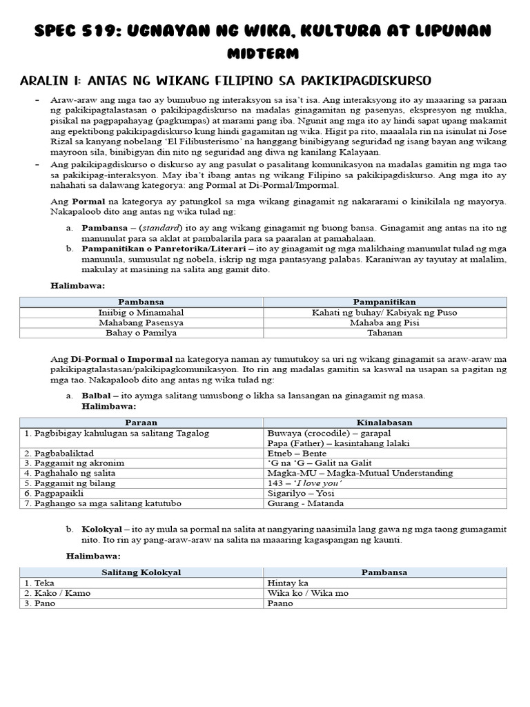 Aralin 4 SPEC 519 | PDF