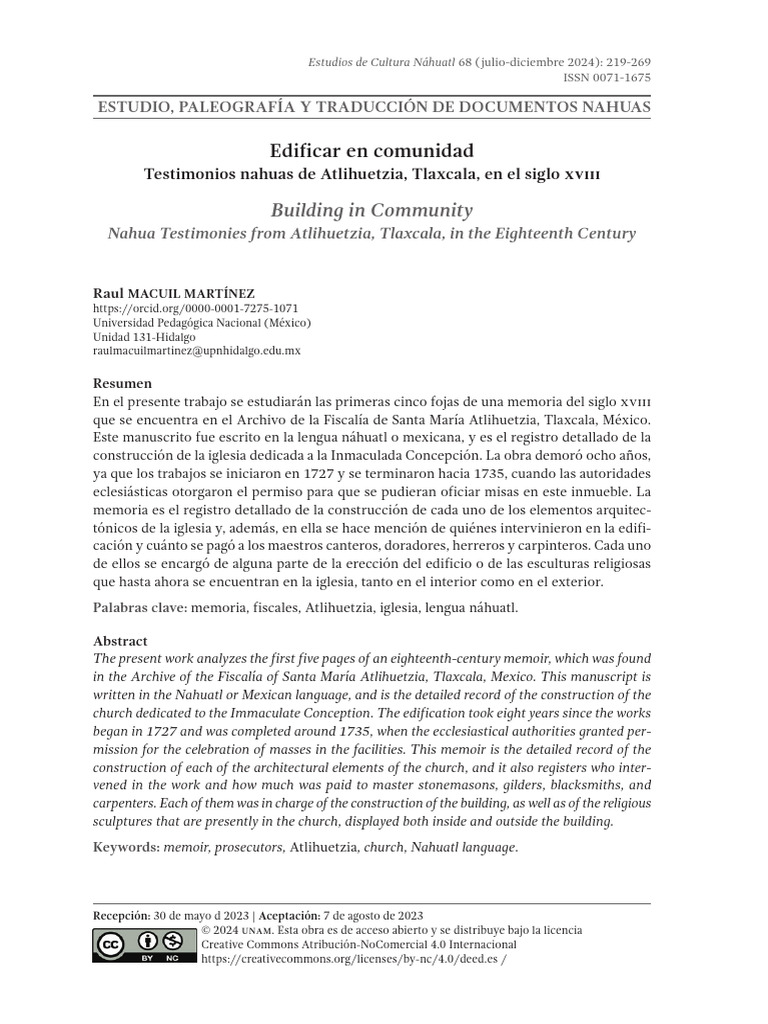 Edificar en Comunidad | PDF | Náhuatl | México