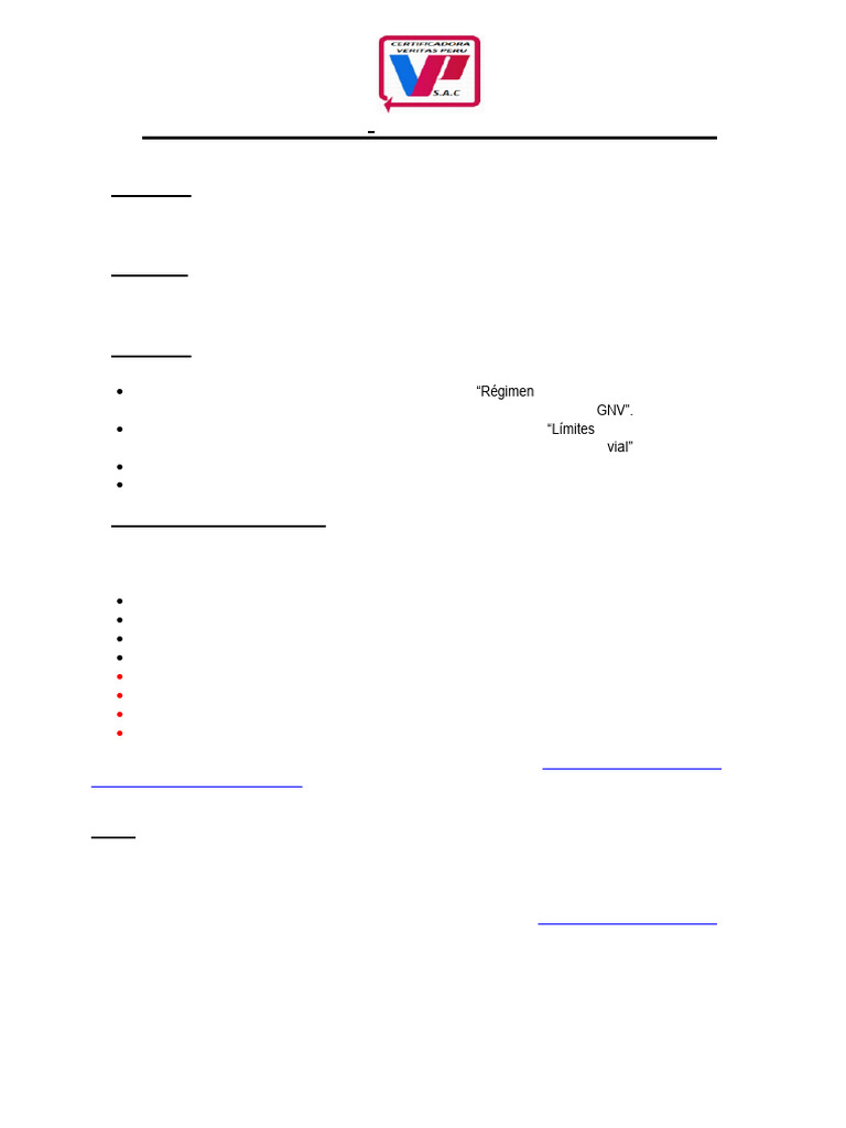 Procedimiento Certificadora Veritas Peru Sac - Inicio Operaciones Fise | PDF