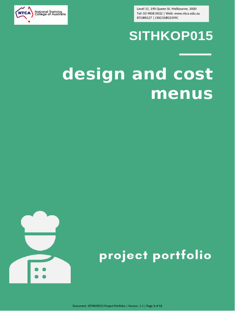 Group-8-NTCA2301812-SITHKOP015_Project_Portfolio_1[1] | PDF | Menu | Foods