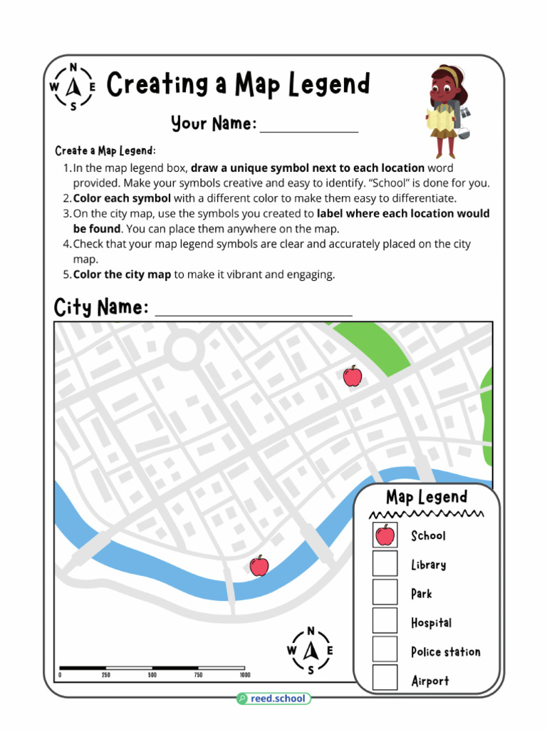 CreateaMapLegendKeyActivityBuildMapReadingSkills 1 | PDF