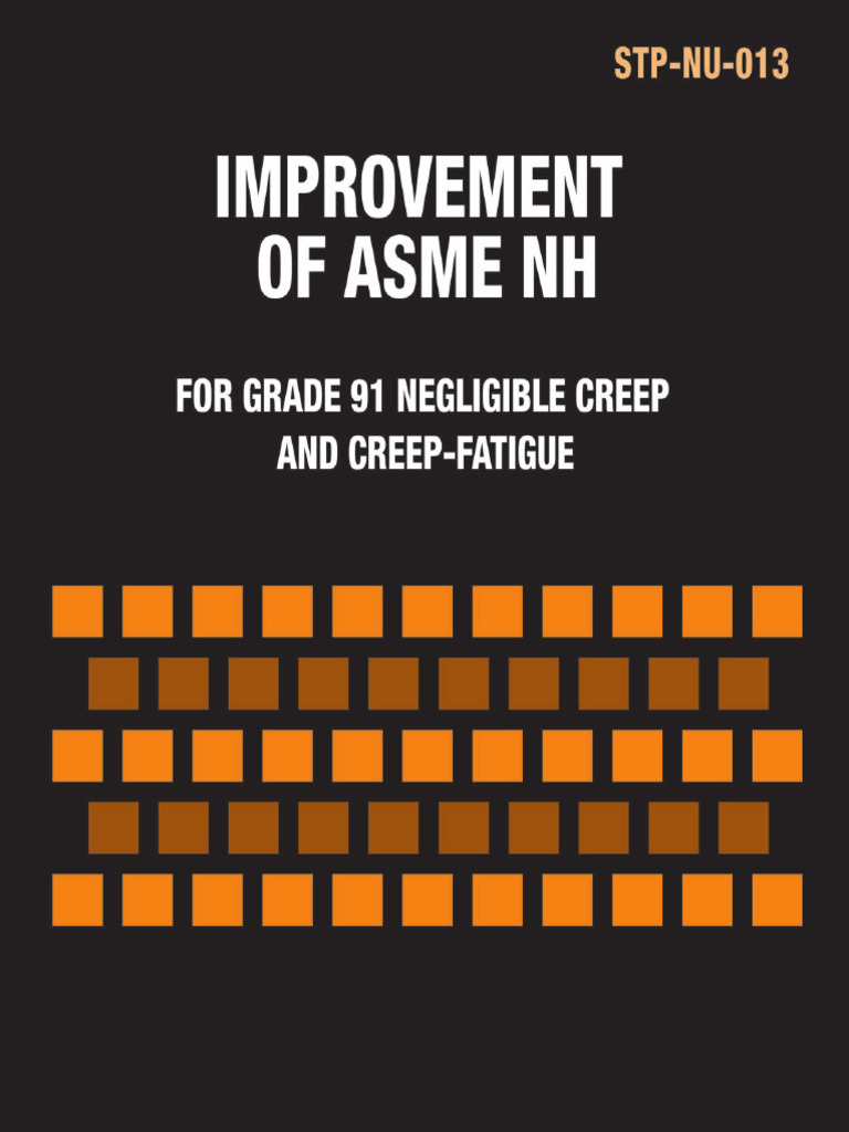 ASME STP-NU-013-2008 | PDF | Deformation (Engineering) | Creep ...