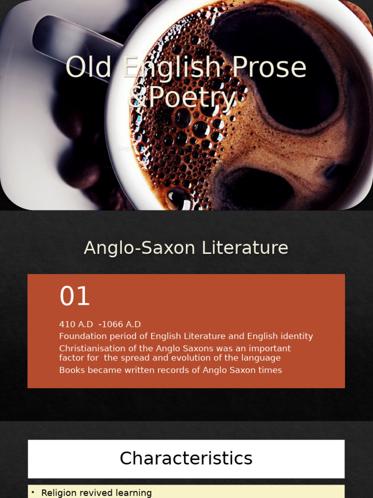 Old English Prose &poetry | PDF | Beowulf | Anglo Saxons